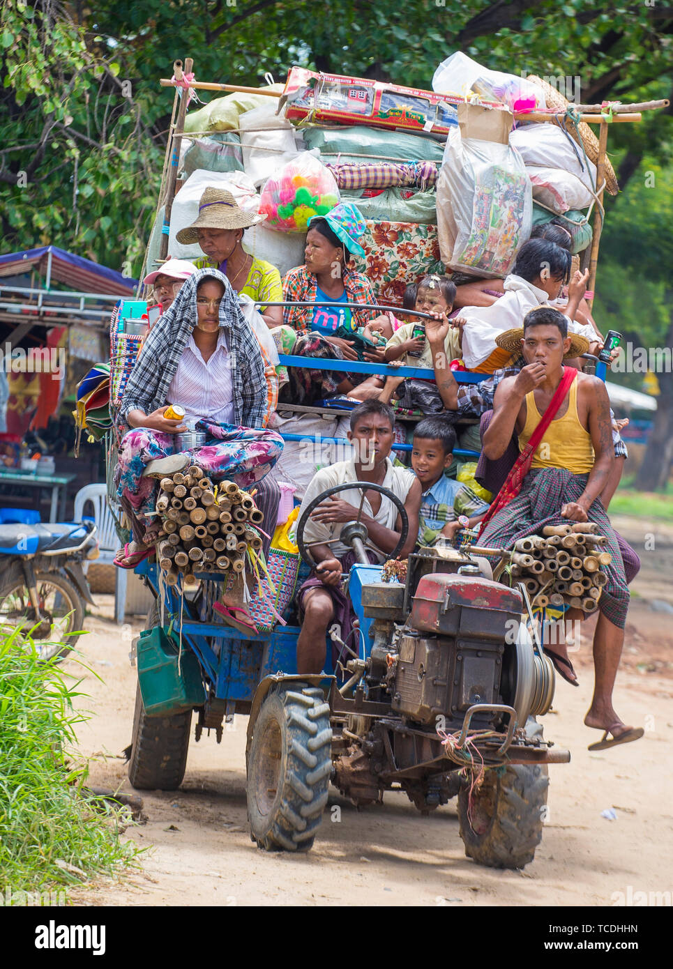 Old tractor in myanmar hi-res stock photography and images - Alamy