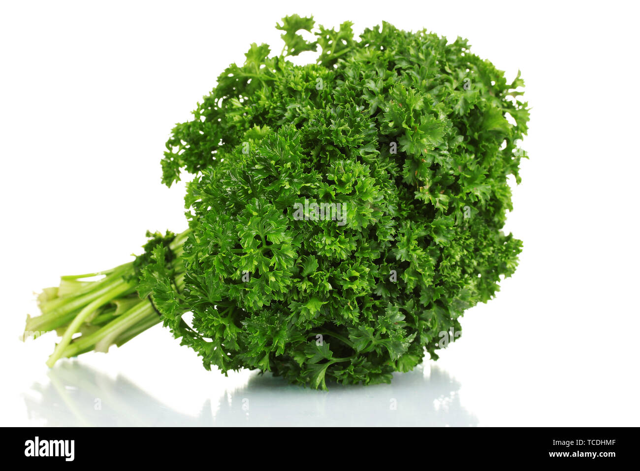 fresh bunch of parsley isolated on white Stock Photo - Alamy