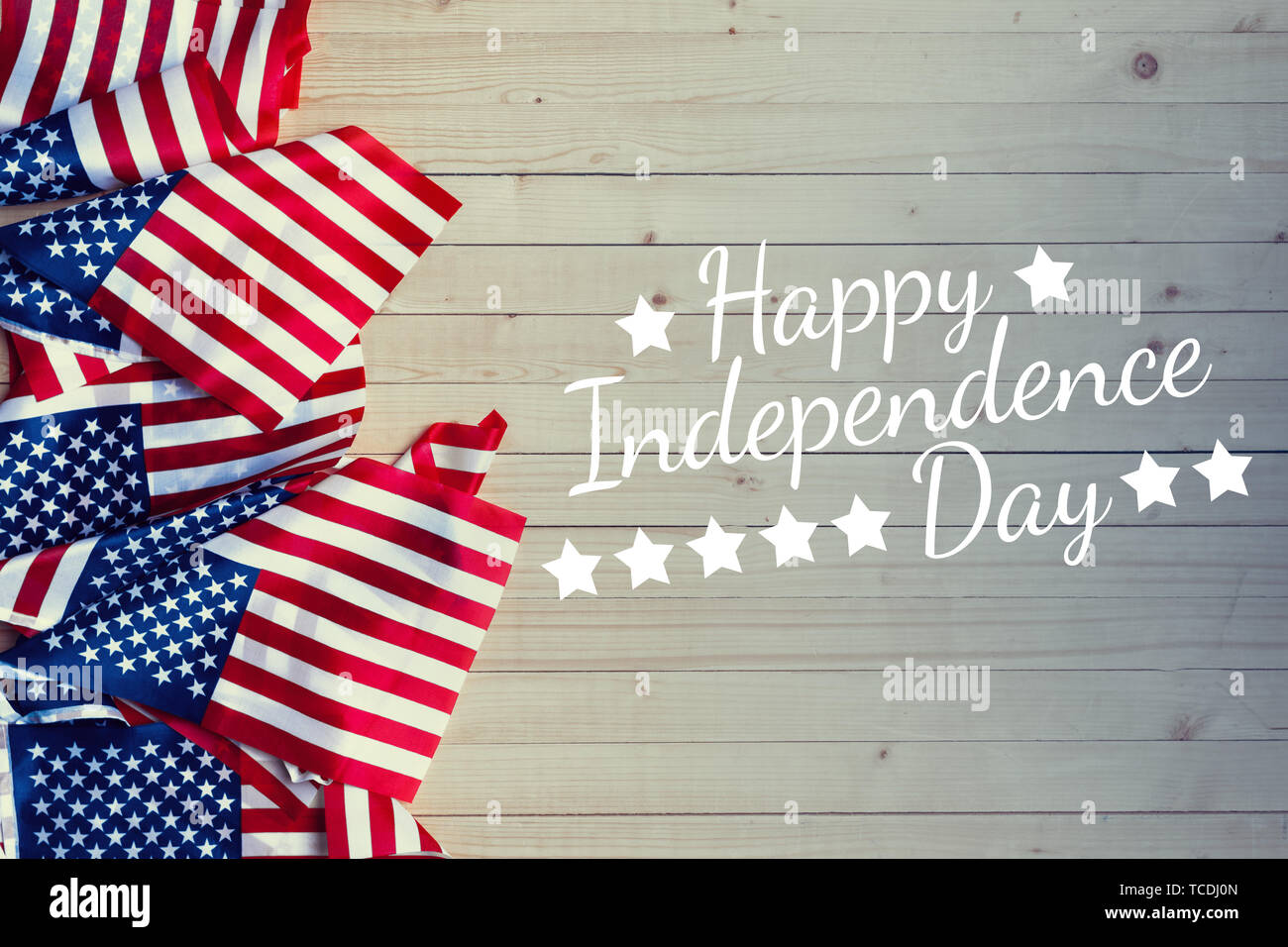 Happy Fourth of July USA Flag Stock Photo - Alamy