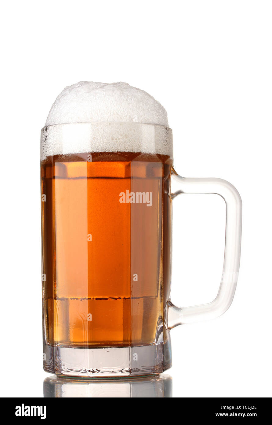 beer mug isolated on white Stock Photo - Alamy