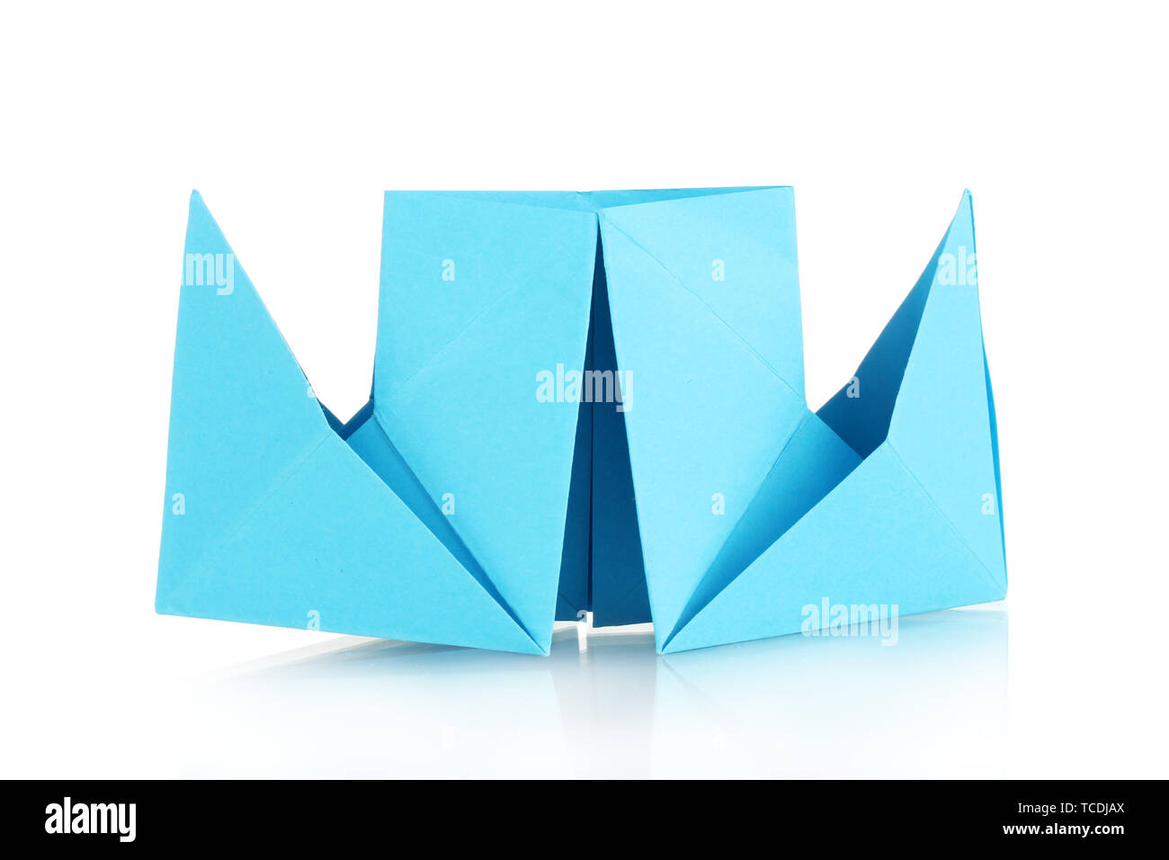 origami paper steamer isolated on white Stock Photo - Alamy