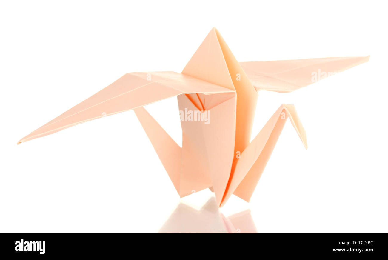 One origami paper crane on hi-res stock photography and images - Alamy