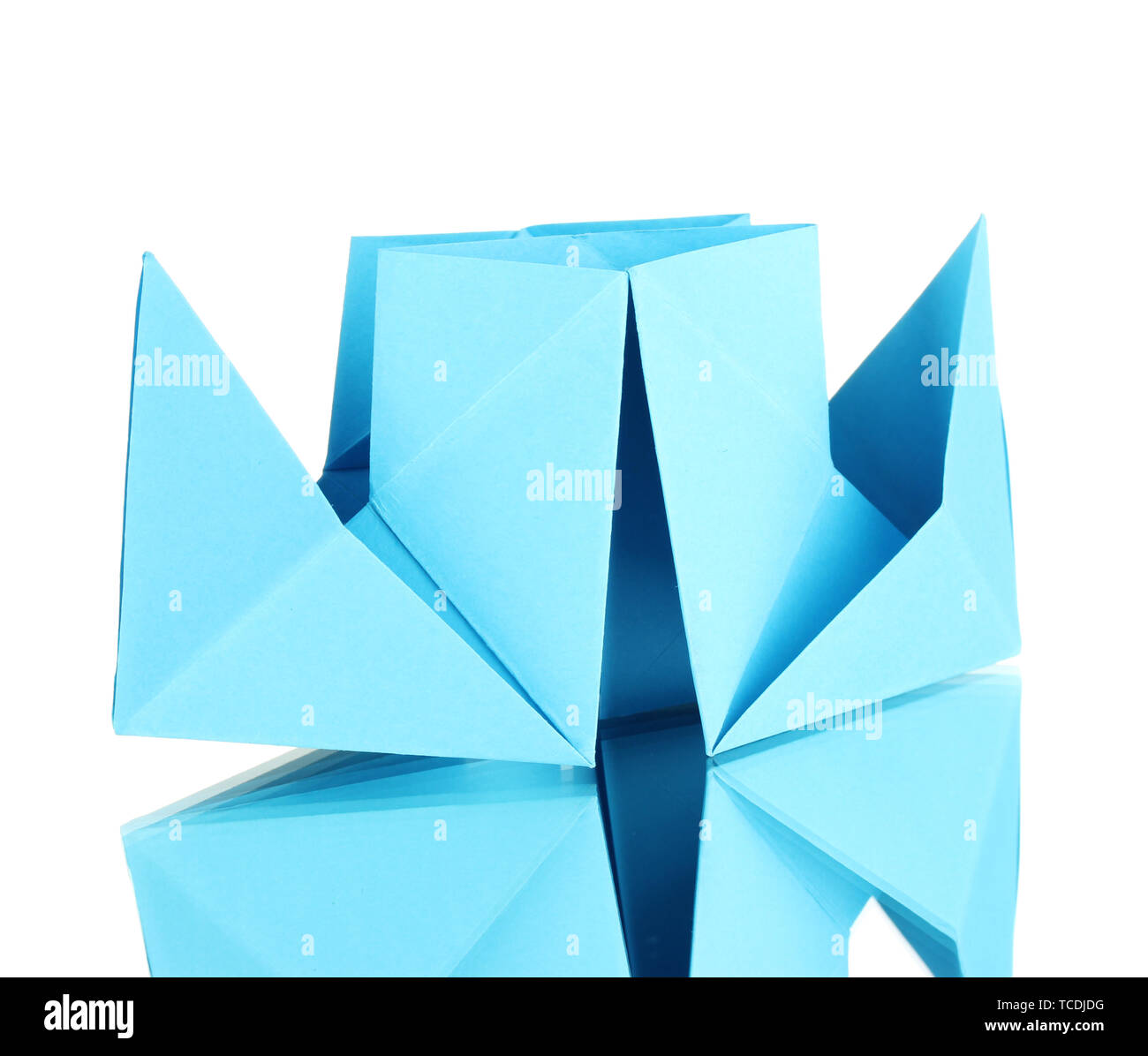 origami paper steamer isolated on white Stock Photo - Alamy