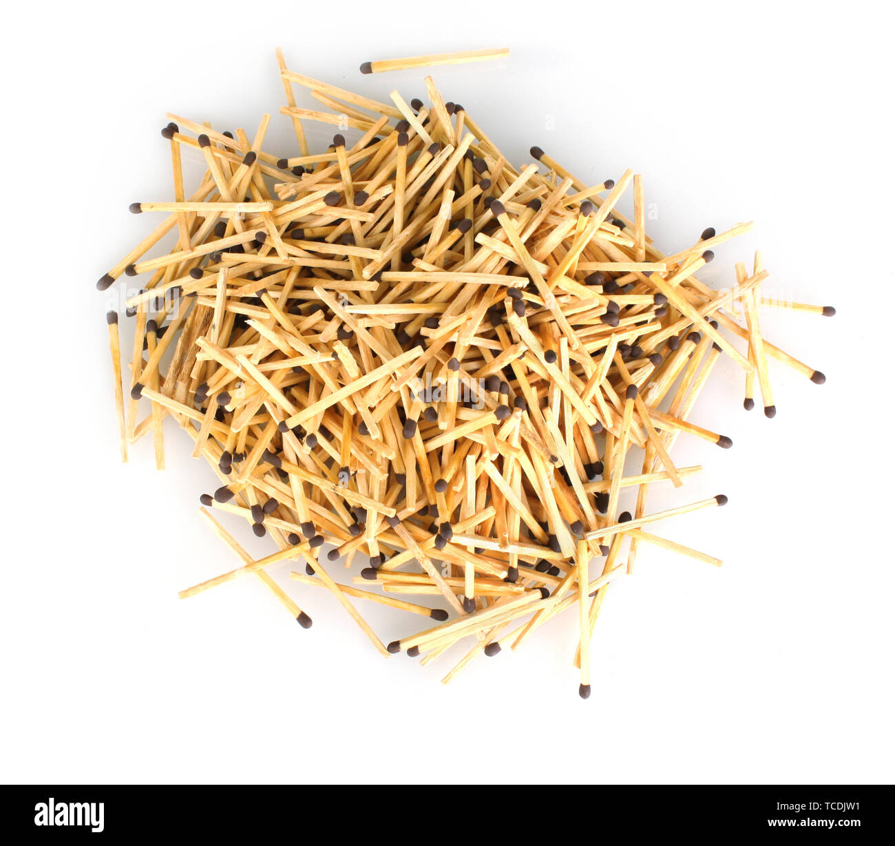 pile of matches isolated on white Stock Photo - Alamy