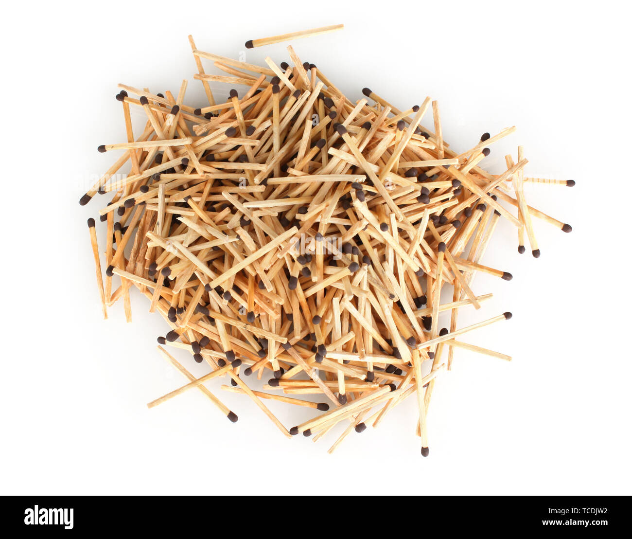 pile of matches isolated on white Stock Photo - Alamy