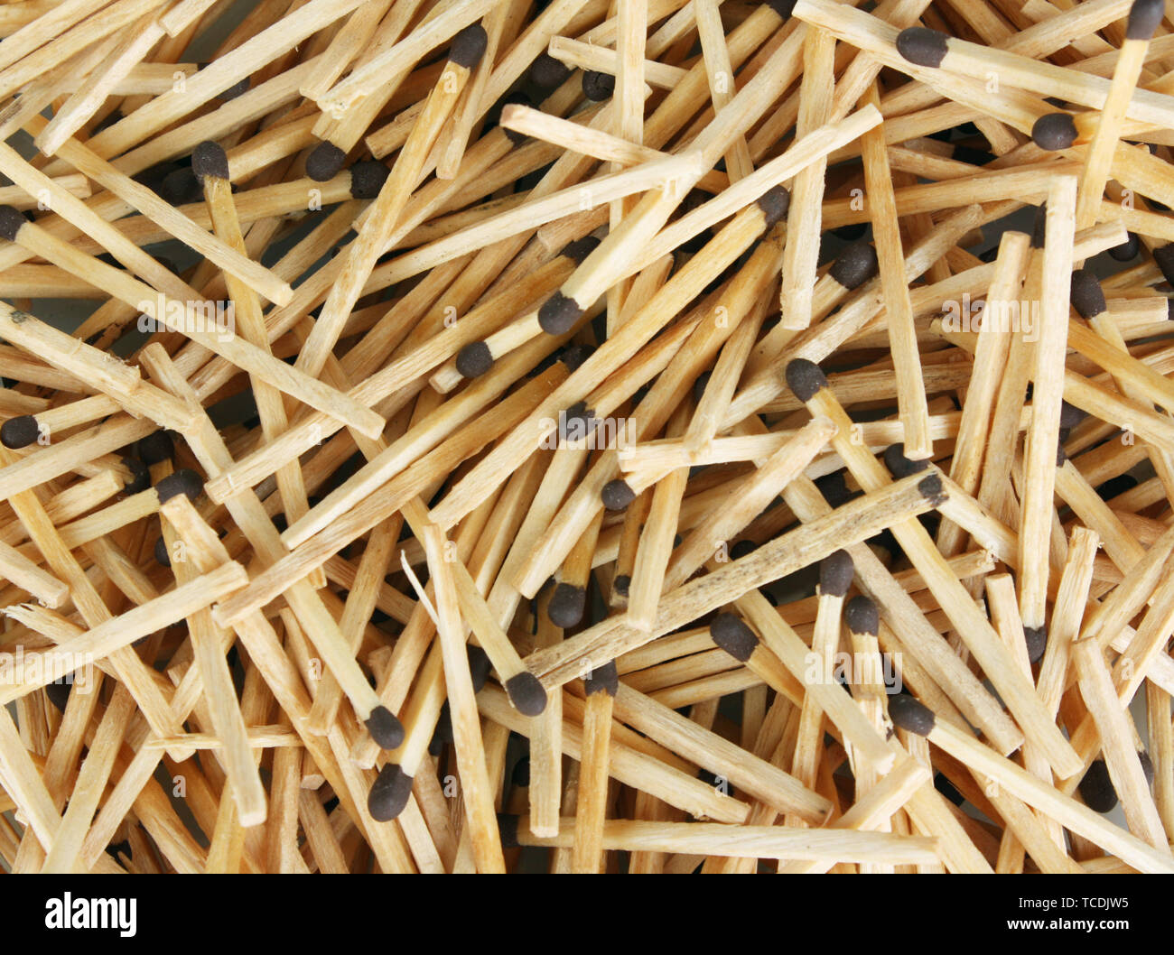 pile of matches closeup Stock Photo - Alamy