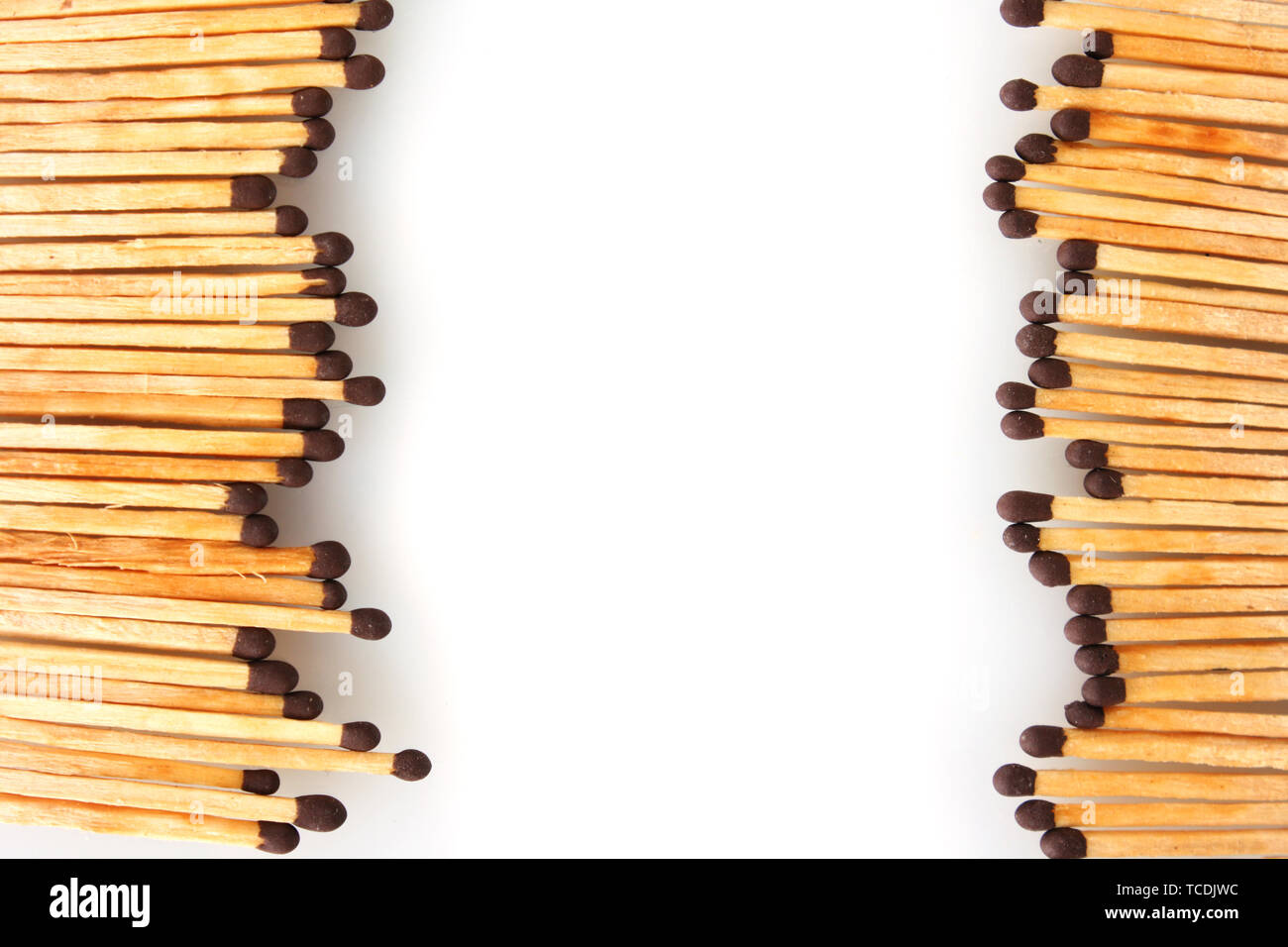 frame of matches isolated on white Stock Photo - Alamy