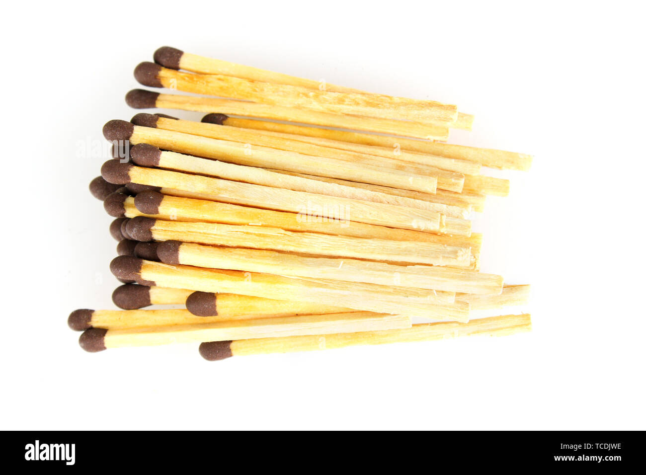 pile of matches isolated on white Stock Photo - Alamy