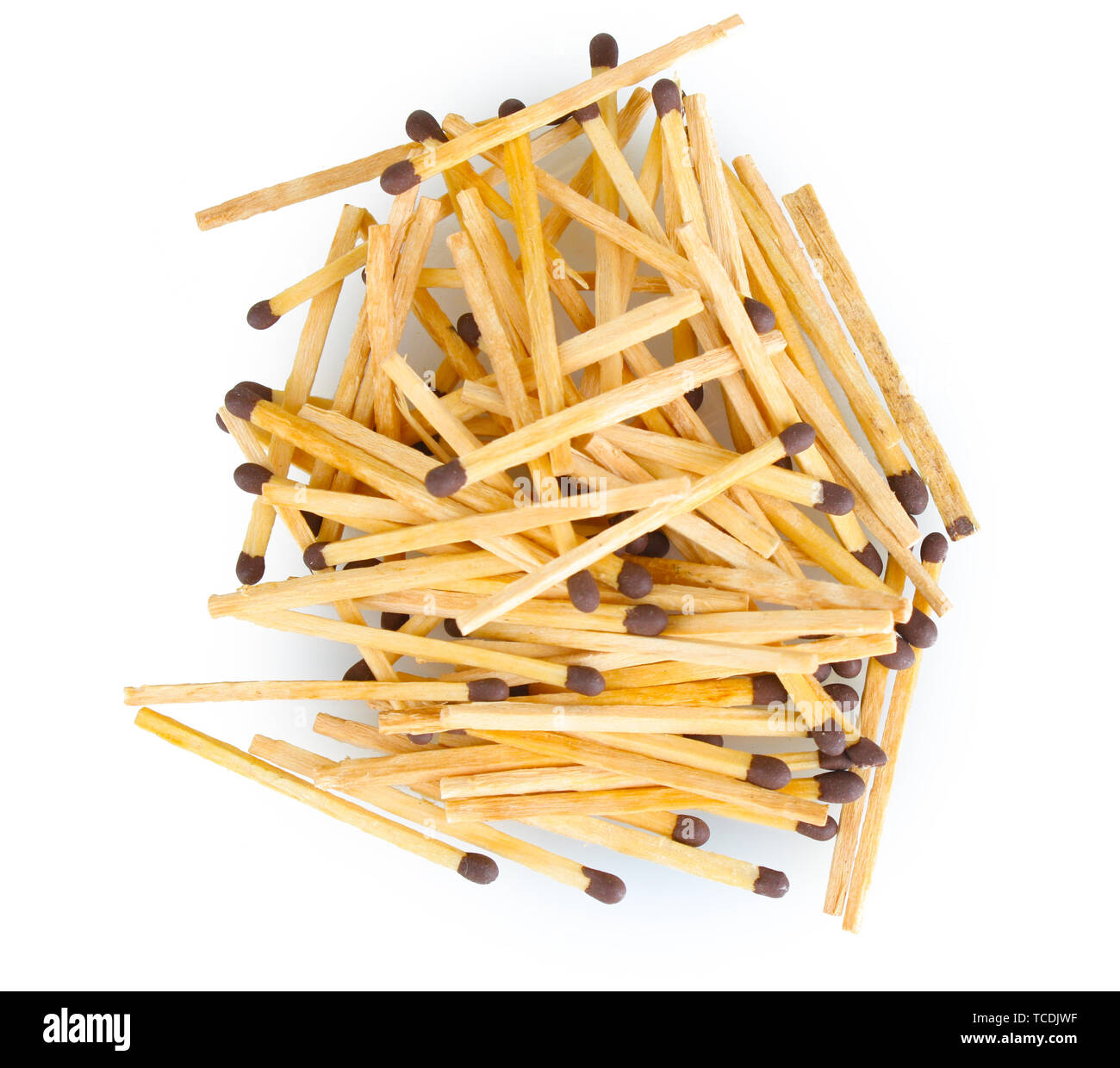 pile of matches isolated on white Stock Photo - Alamy