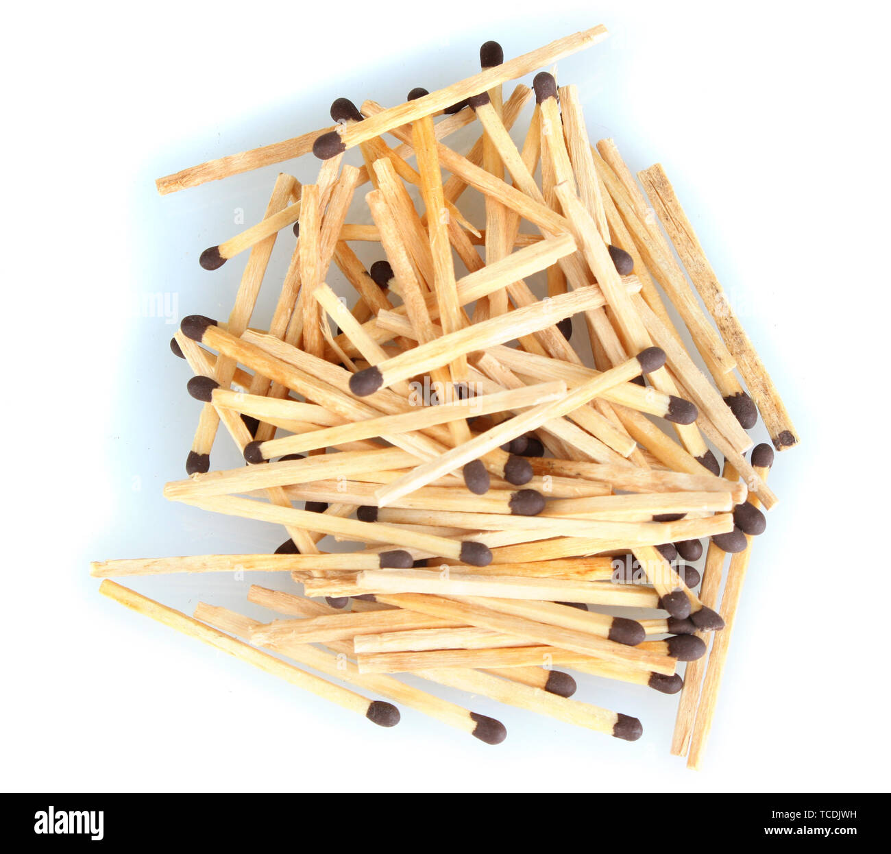 pile of matches isolated on white Stock Photo - Alamy