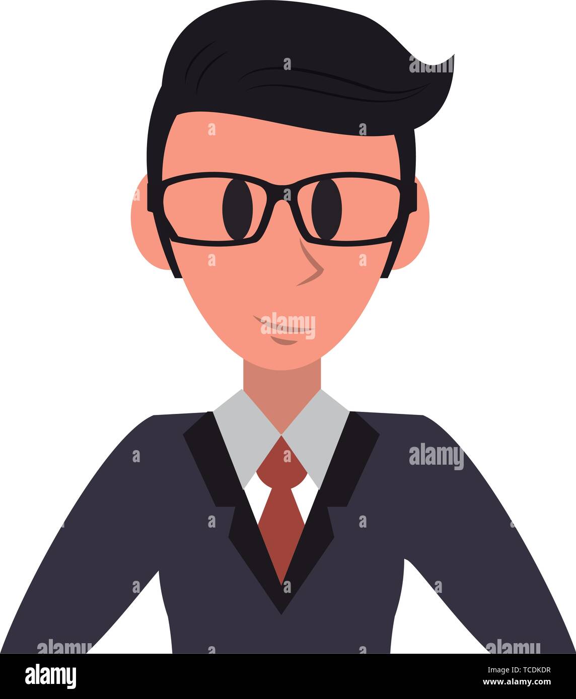 Executive businessman character cartoon Stock Vector Image & Art - Alamy