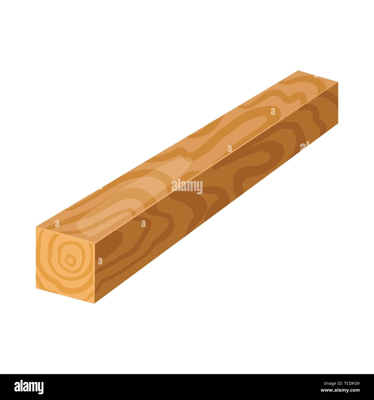 Vector illustration of timber and piece symbol. Collection of timber ...