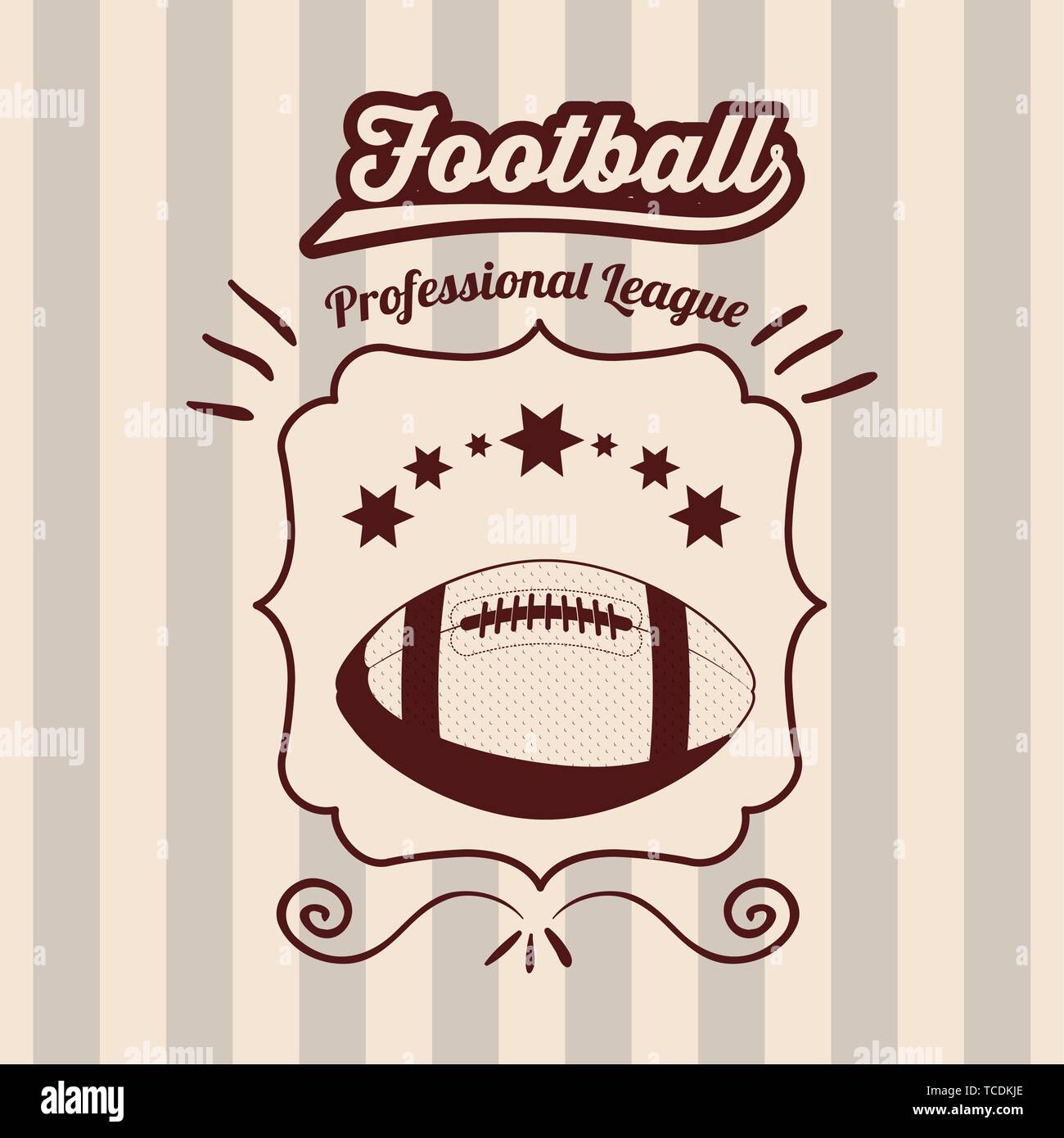 american football design vector illustration Stock Vector Image & Art ...