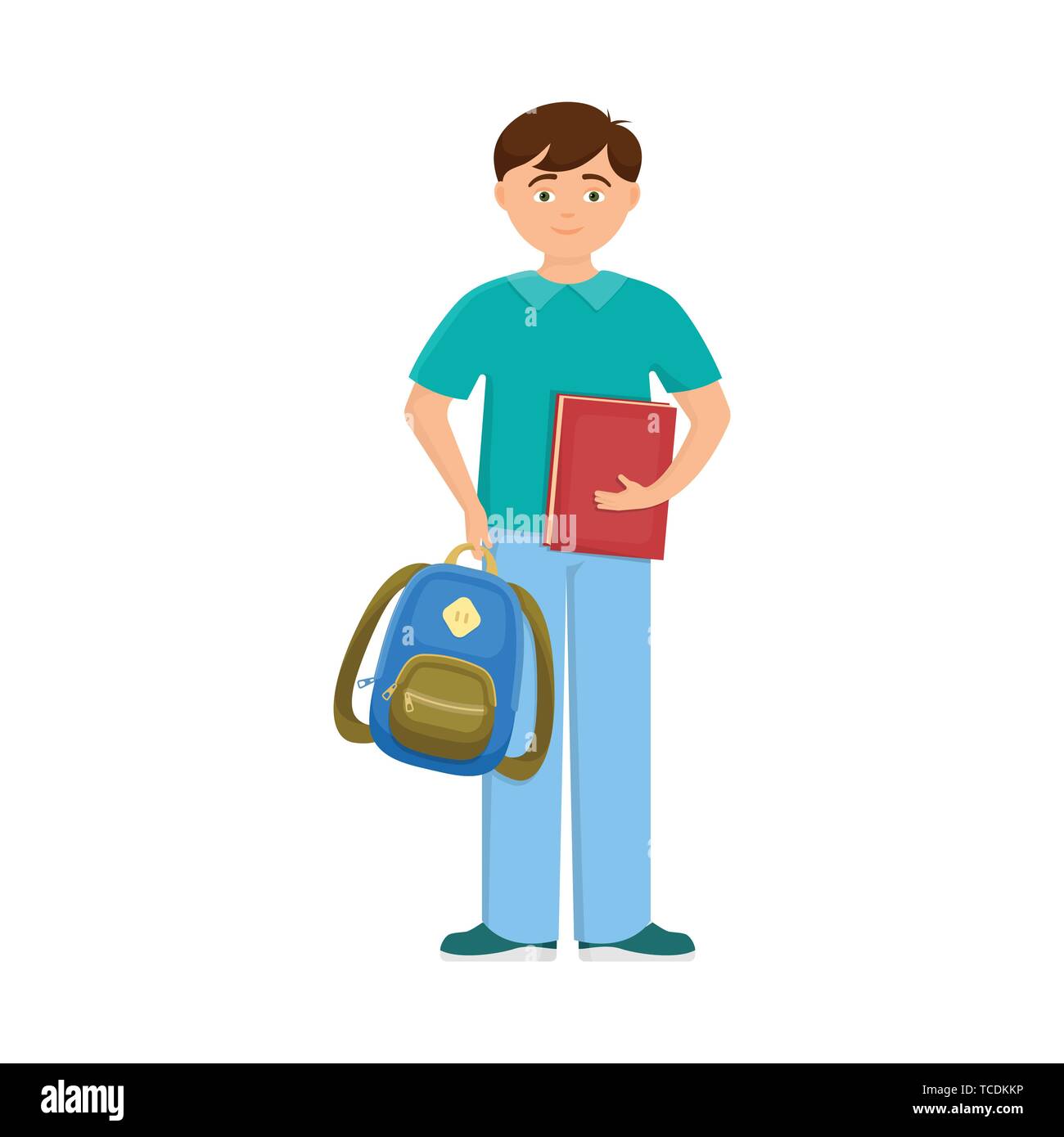 Brother school student leisure Stock Vector Images - Alamy
