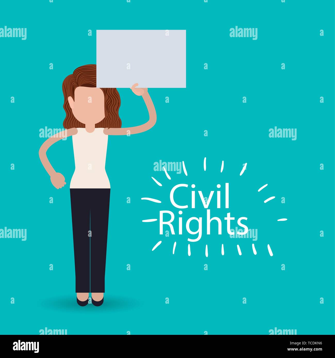 Civil rights figure Stock Vector Images - Alamy