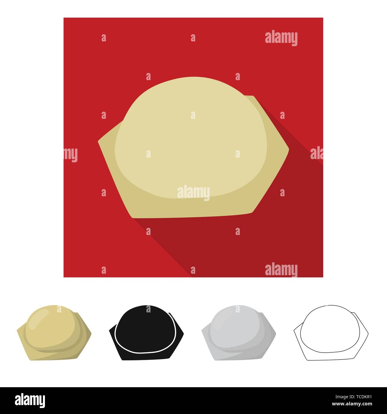 Vector illustration of pierogi and ravioli sign. Collection of pierogi ...