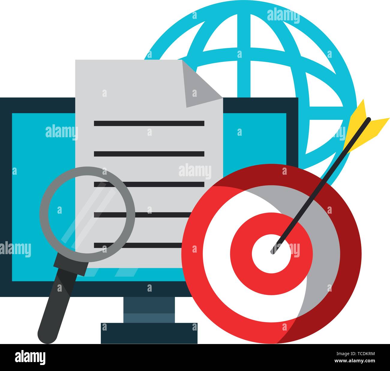Business and office technology symbols Stock Vector Image & Art - Alamy