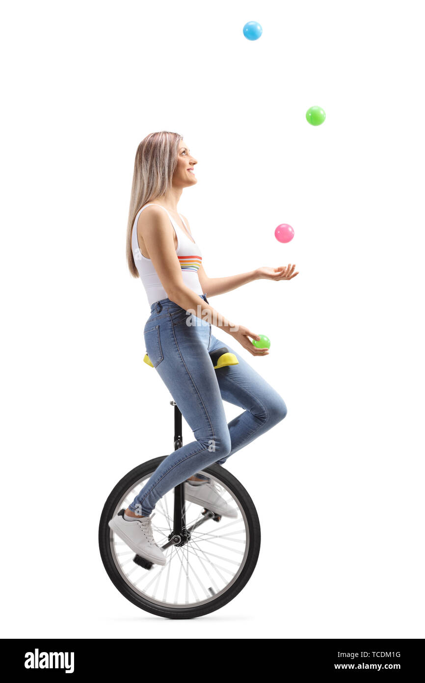 Woman juggling balls hi-res stock photography and images - Alamy