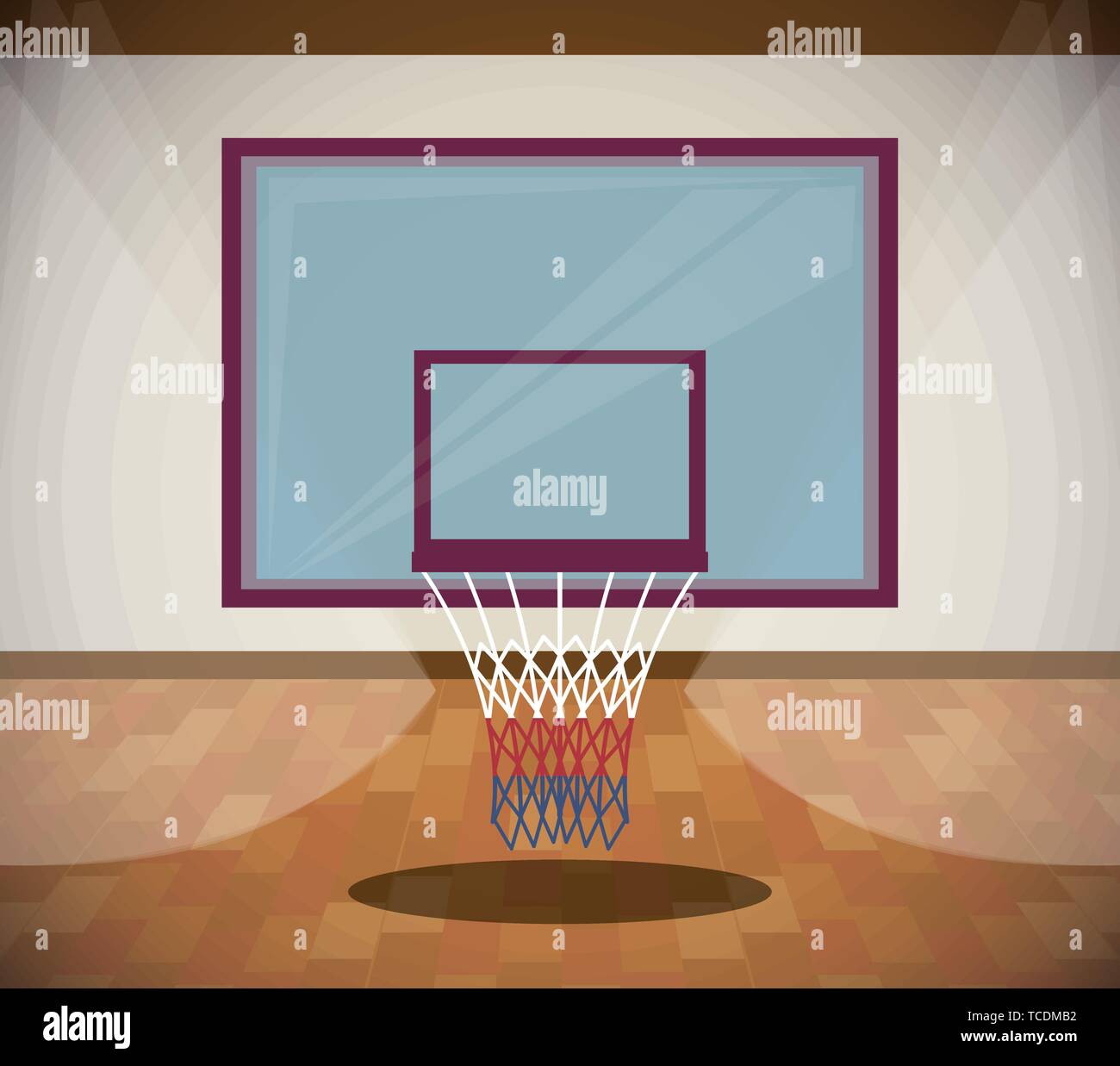 Basketball sport game scenery cartoon Stock Vector Image & Art - Alamy