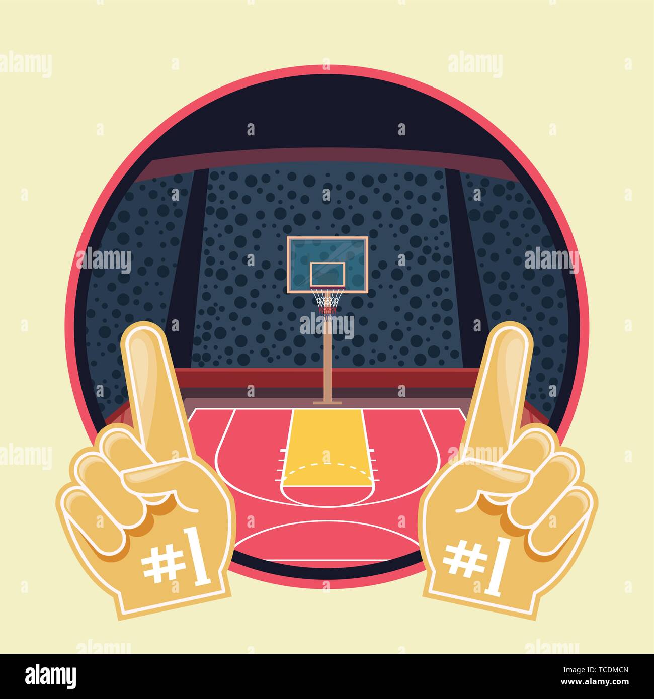 Basketball sport game round frame Stock Vector Image & Art - Alamy