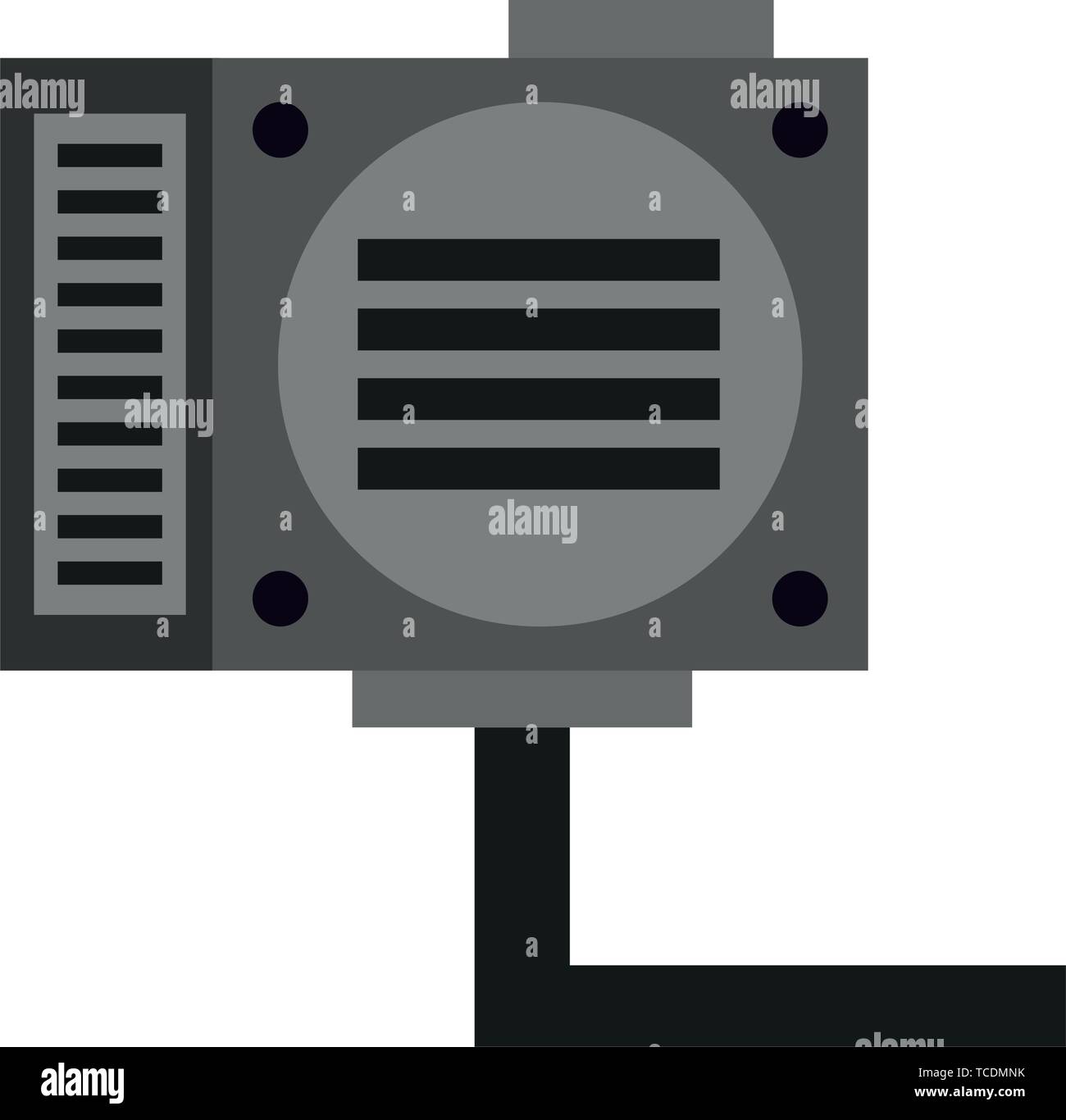 Retro videogame surveillance camera pixelated cartoon Stock Vector ...