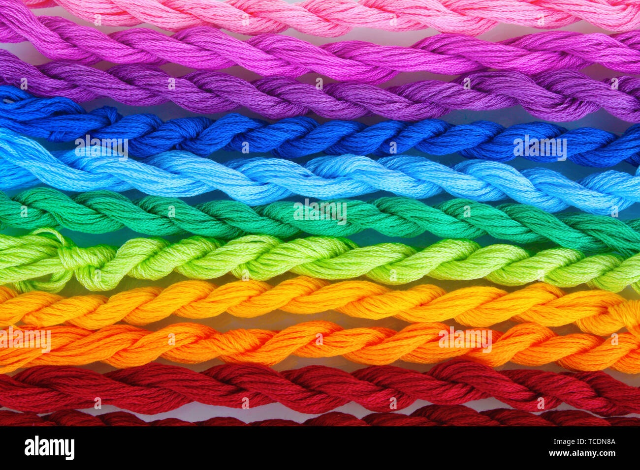 sewing threads for embroidery closeup Stock Photo - Alamy