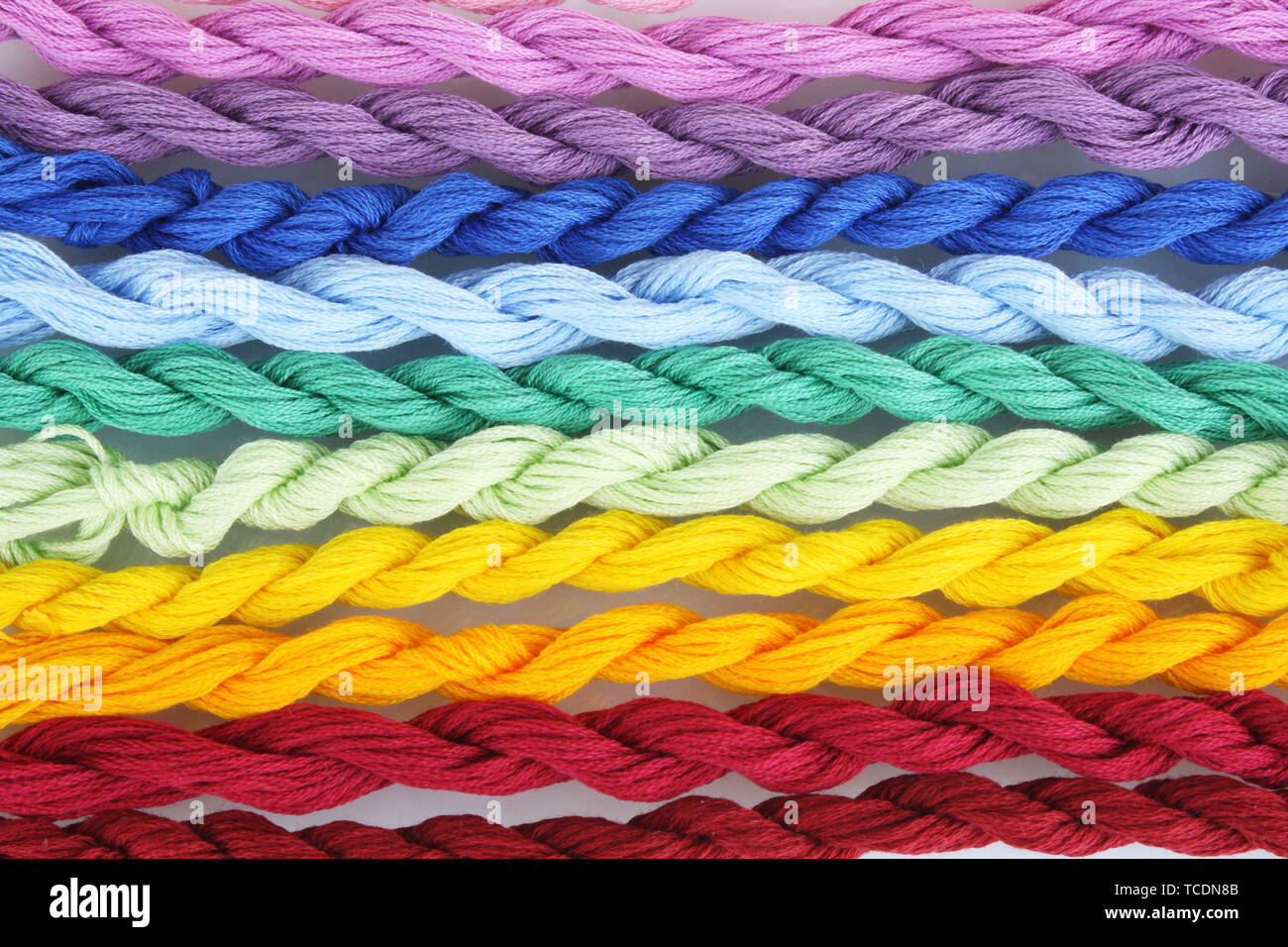 sewing threads for embroidery closeup Stock Photo - Alamy