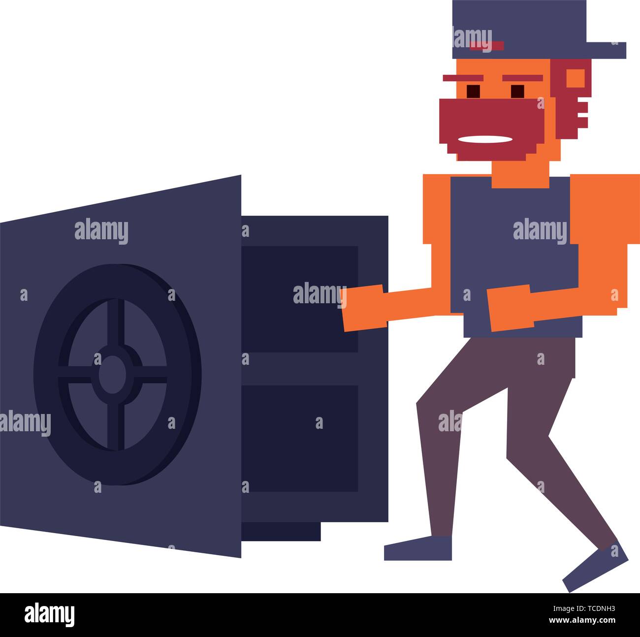 Retro videogame pixelated cartoons isolated Stock Vector Image & Art ...