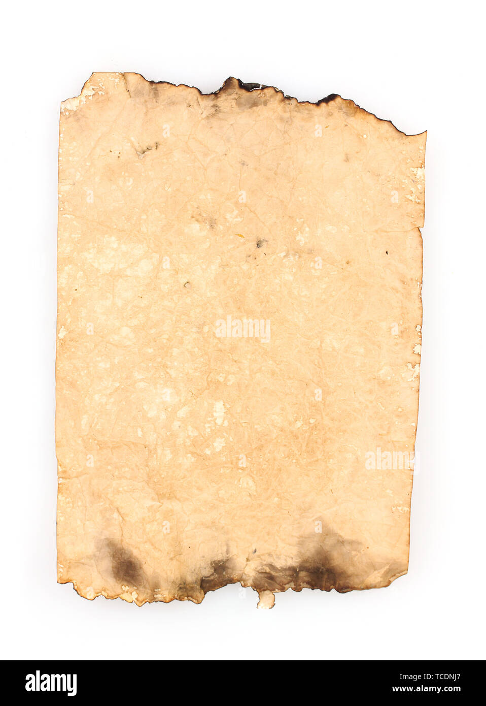old paper isolated on white Stock Photo - Alamy