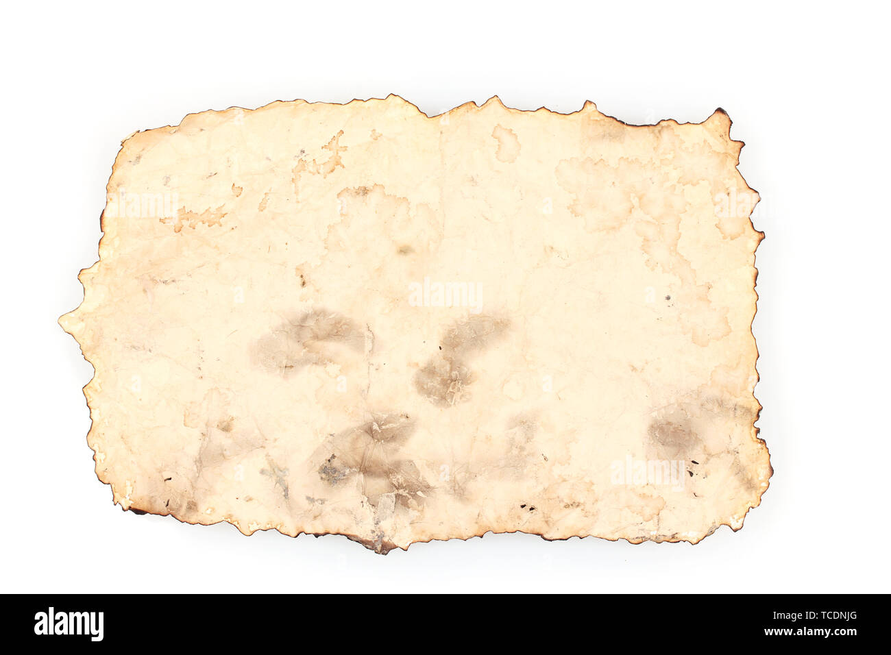 old paper isolated on white Stock Photo - Alamy