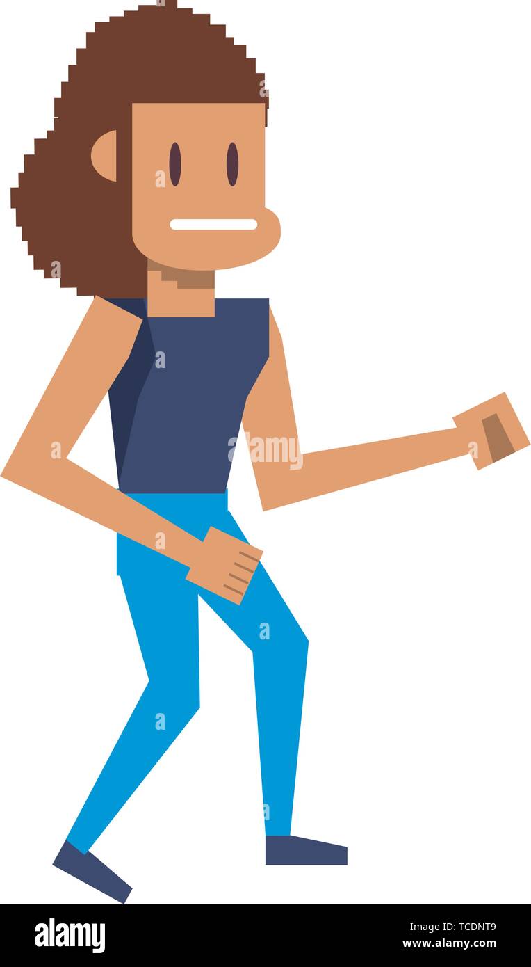 Woman pixel art game character hi-res stock photography and images - Alamy