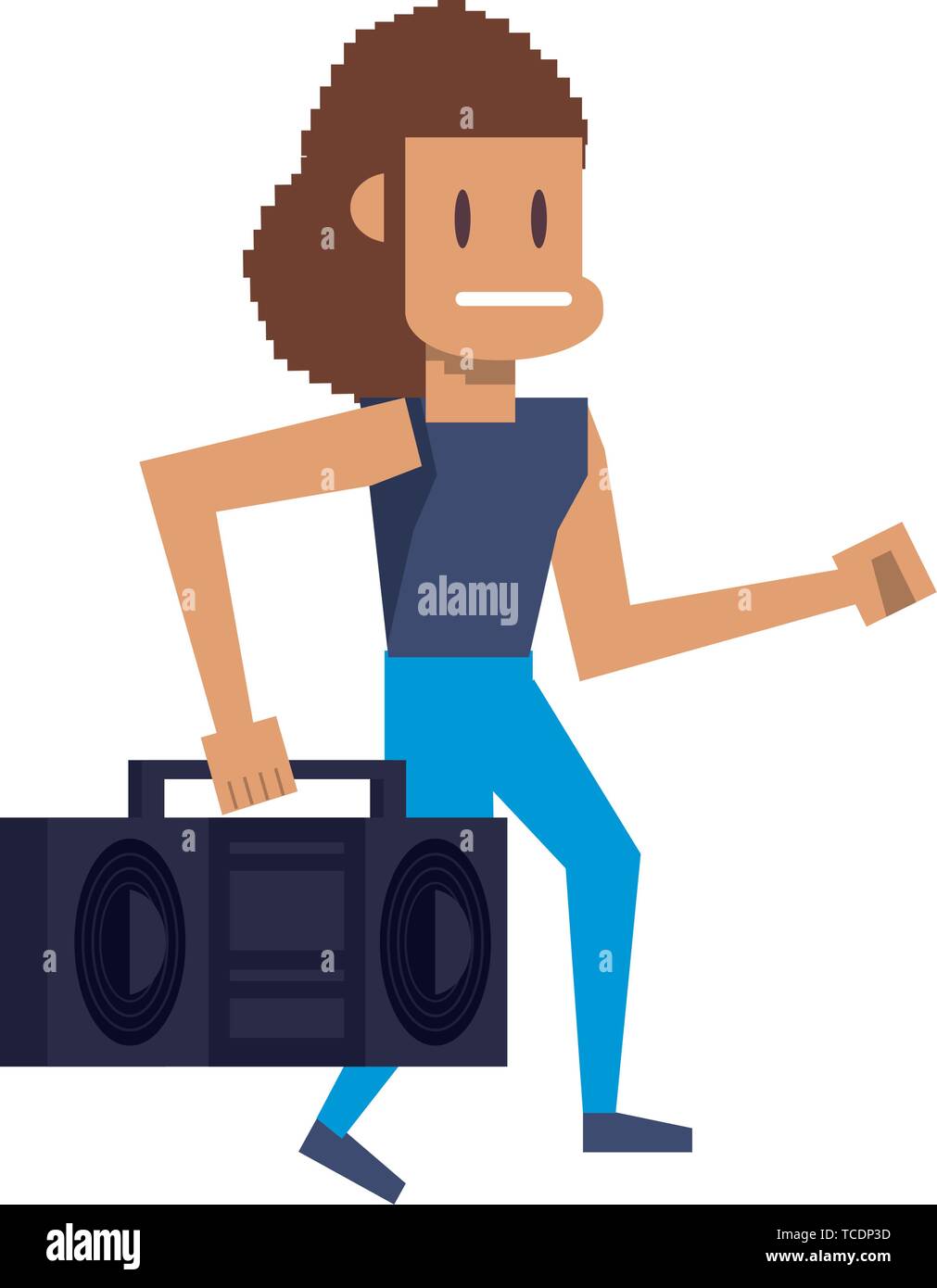 Retro videogame pixelated cartoons isolated Stock Vector Image & Art ...