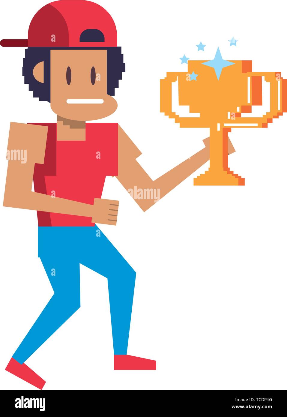Retro videogame pixelated cartoons isolated Stock Vector Image & Art ...