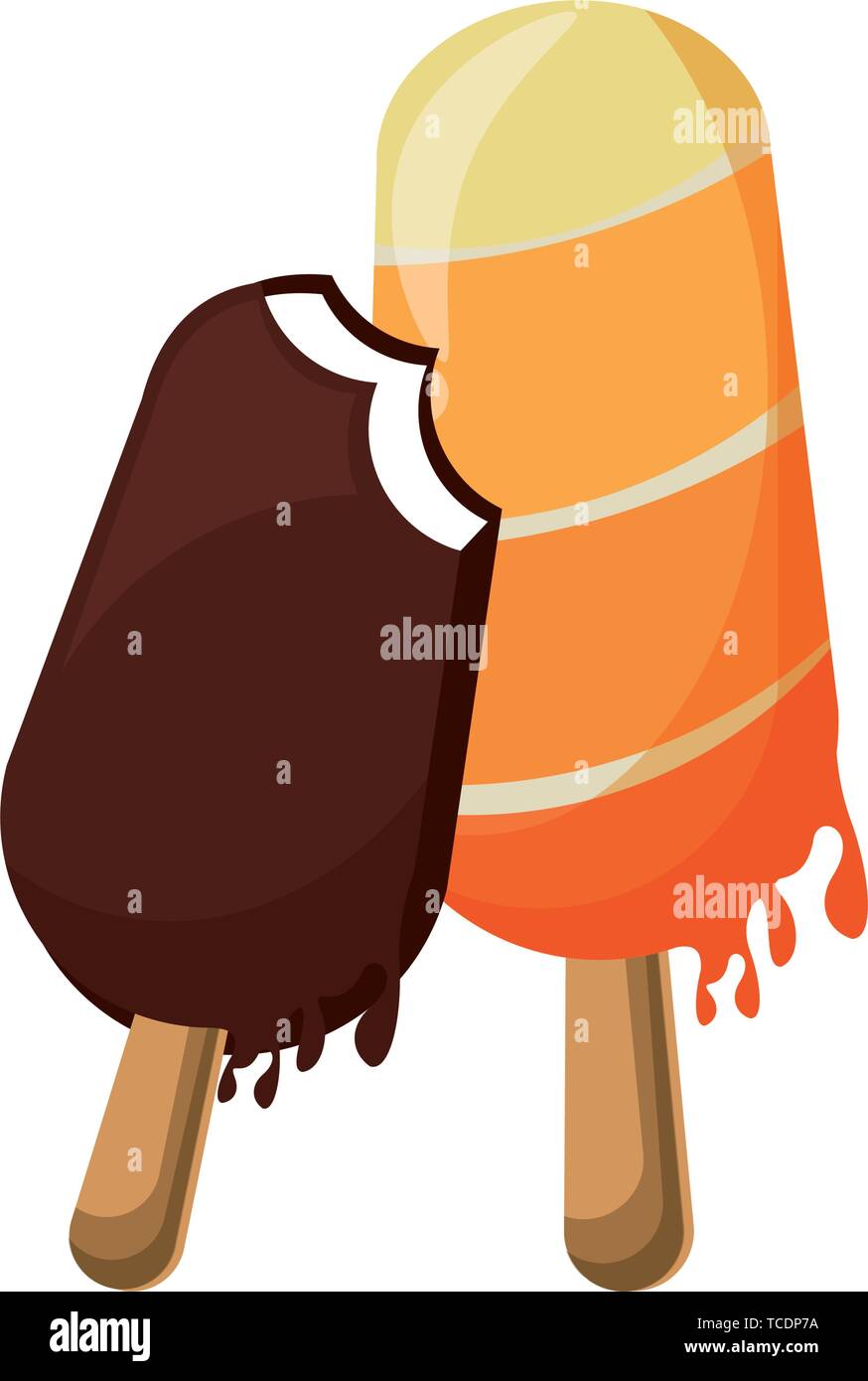 ice lolly popsicle icon cartoon Stock Vector Image & Art - Alamy