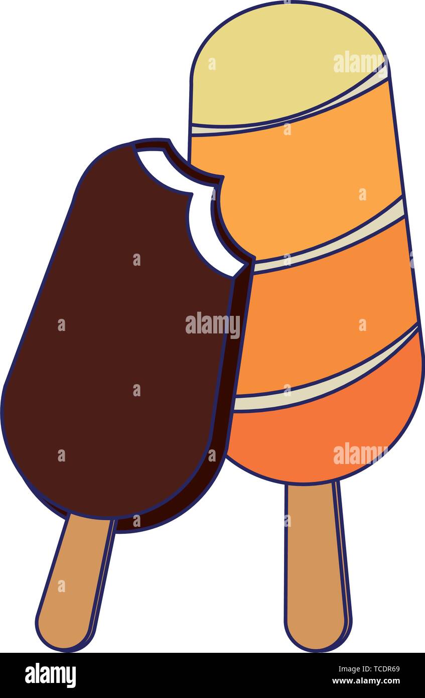ice lolly popsicle icon cartoon Stock Vector Image & Art - Alamy