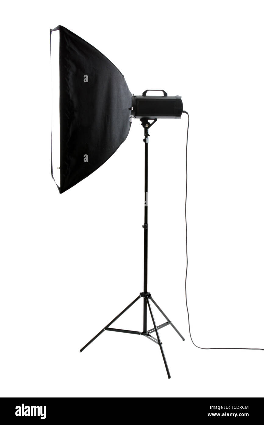 Studio flash on white background Stock Photo - Alamy