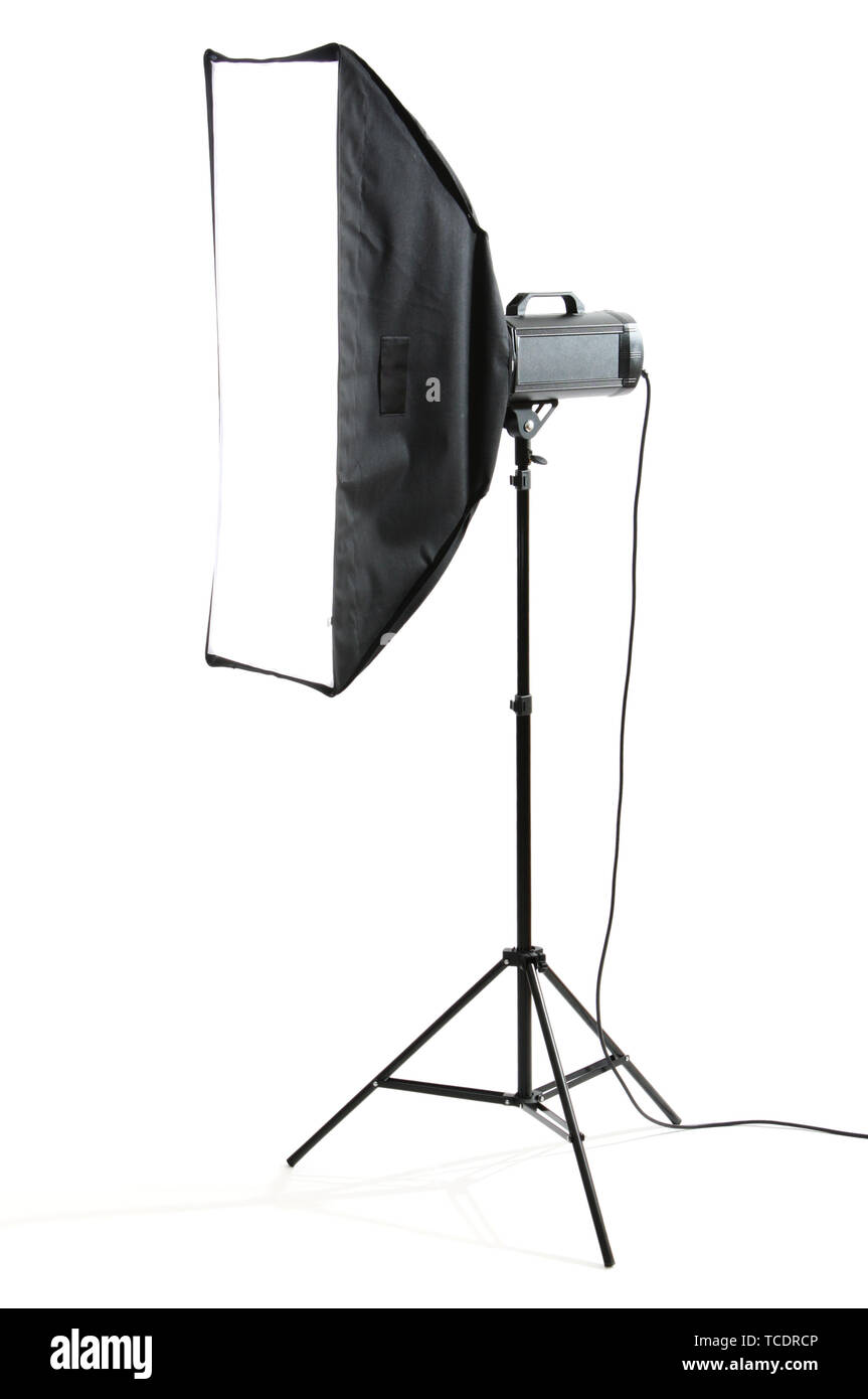 Studio flash on white background Stock Photo - Alamy