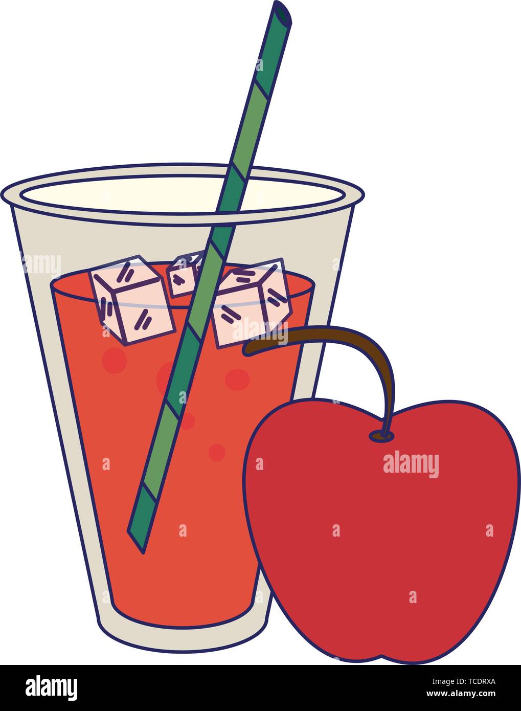 Passion fruit juice cartoon Cut Out Stock Images & Pictures - Alamy