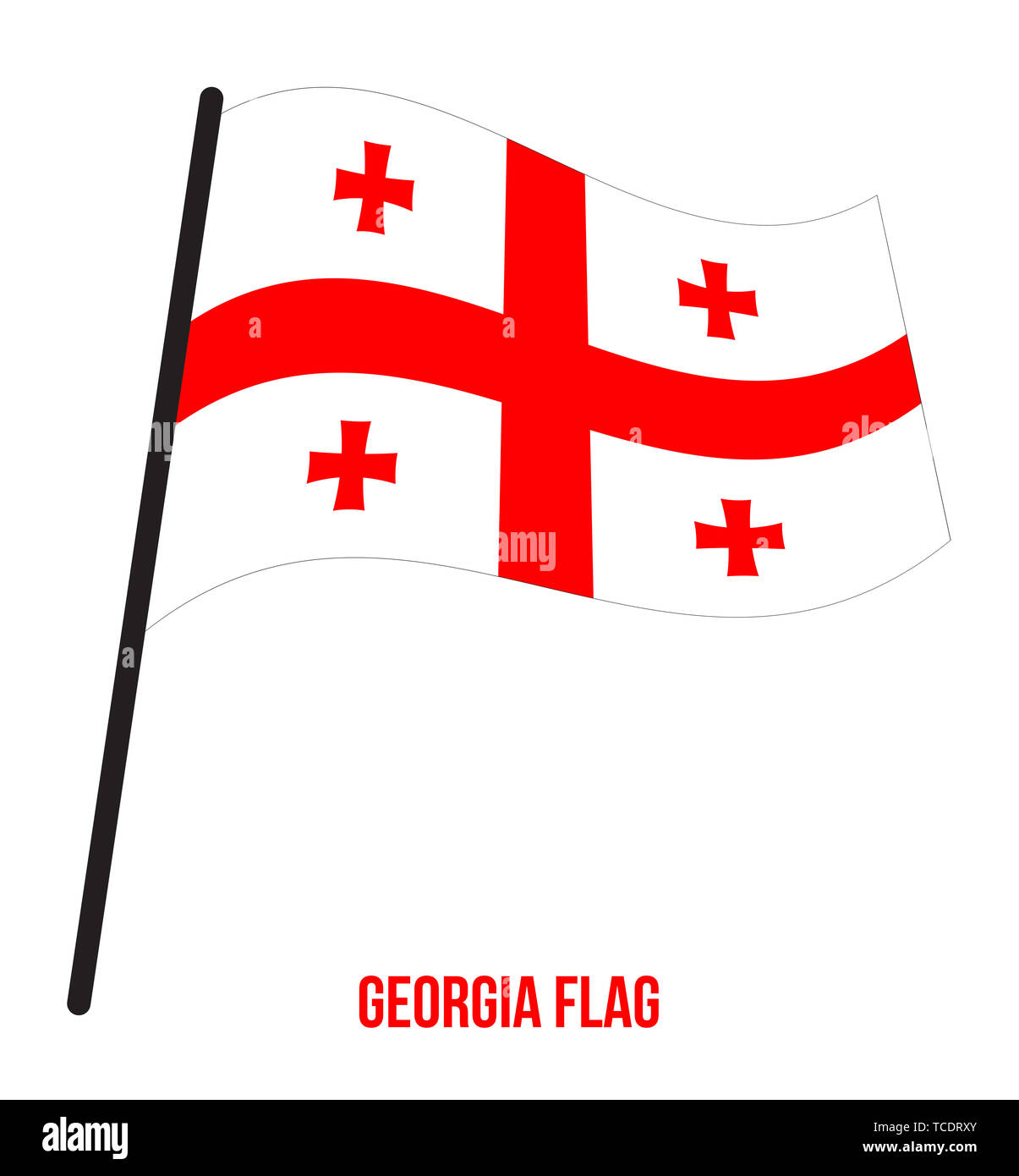 Georgian Flag Vector