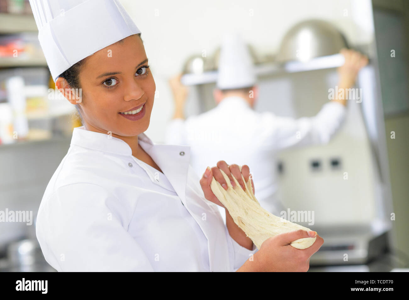 female bread maker Stock Photo - Alamy