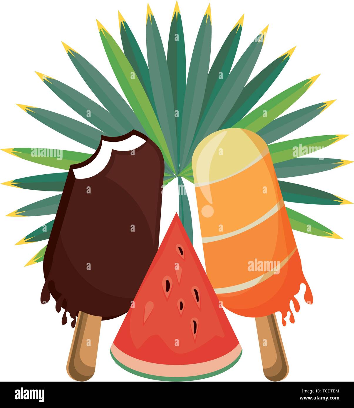 ice lolly popsicle icon cartoon Stock Vector Image & Art - Alamy