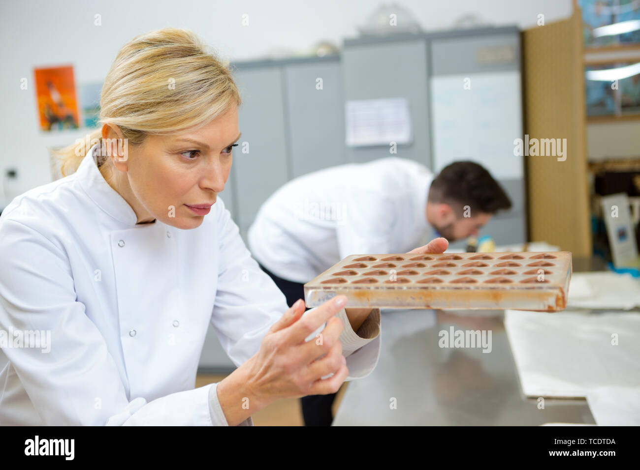 Female chocolatier hi-res stock photography and images - Alamy