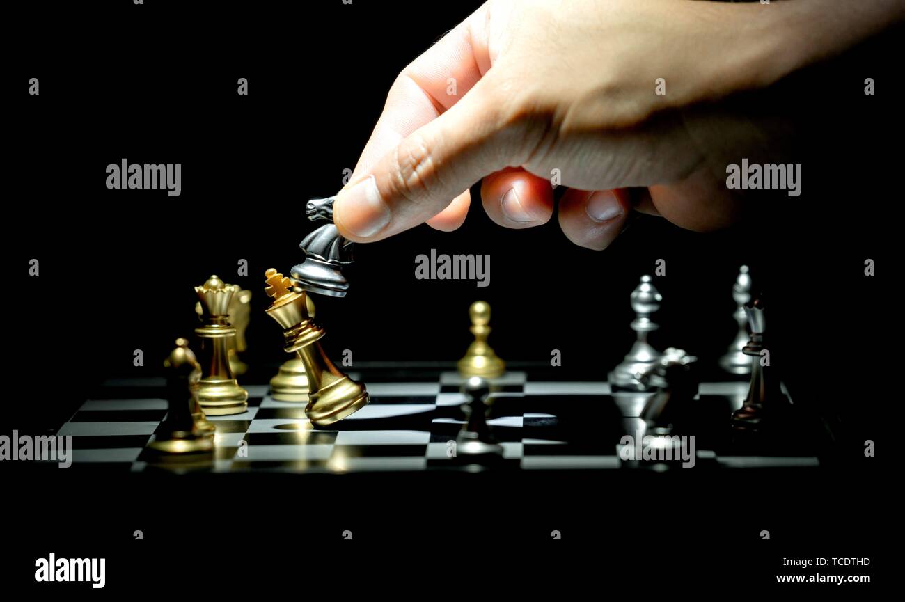 chess board game concept for competition and strategy Stock Photo - Alamy