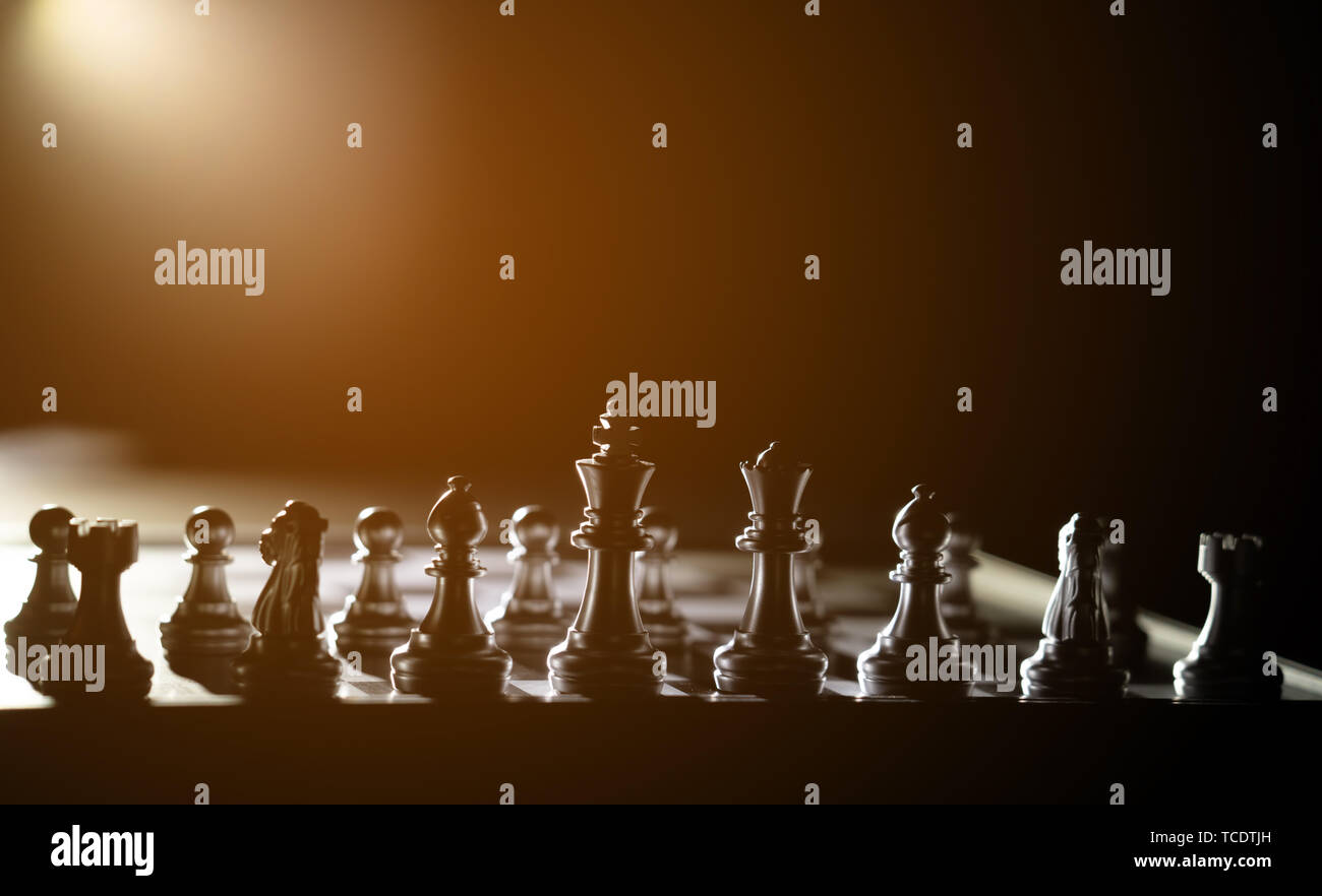 chess board game concept for competition and strategy Stock Photo - Alamy