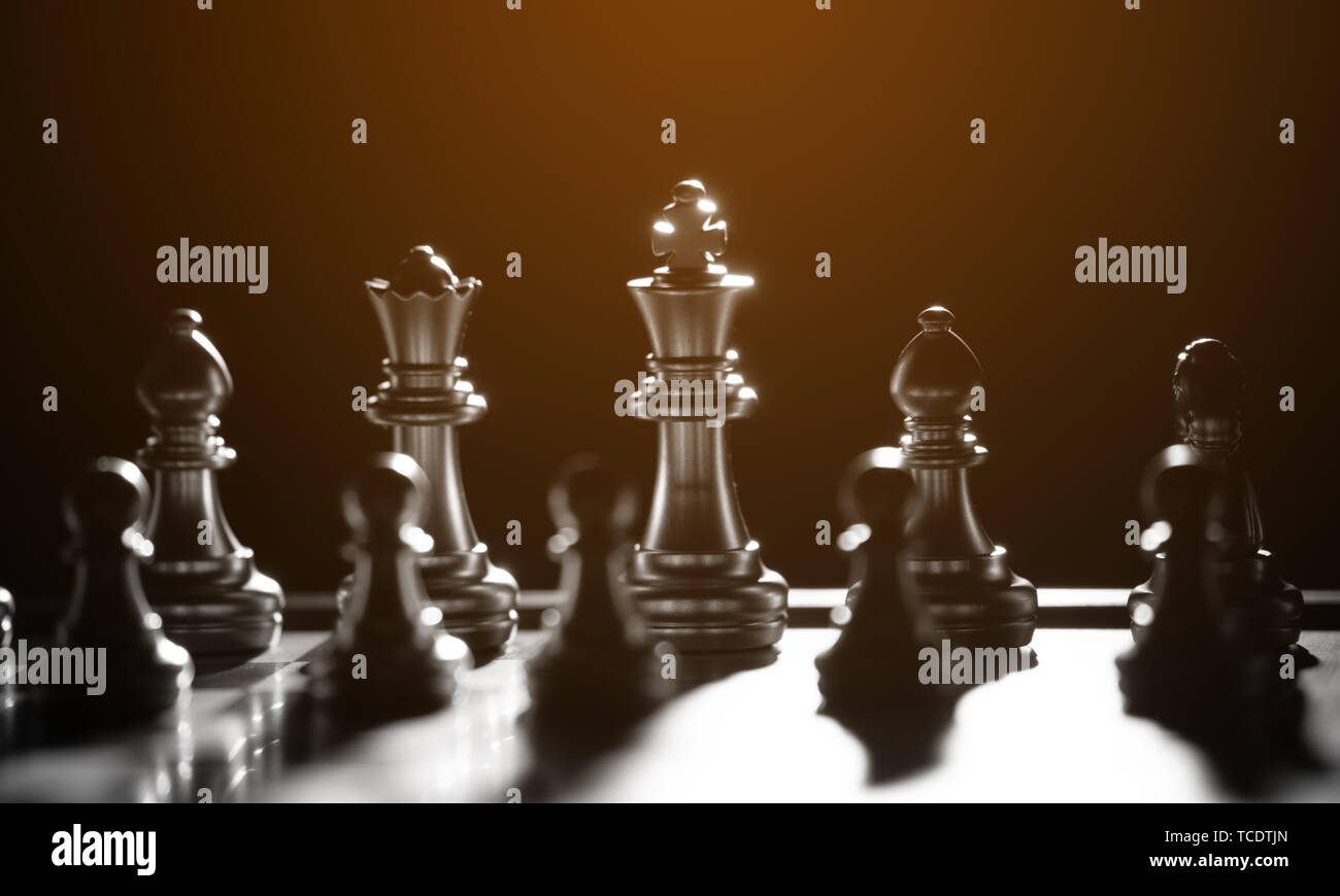 chess board game concept for competition and strategy Stock Photo - Alamy
