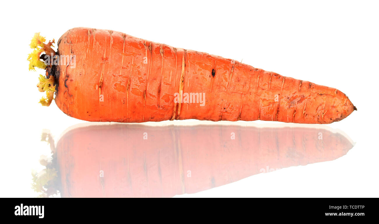raw carrot isolated on a white Stock Photo - Alamy
