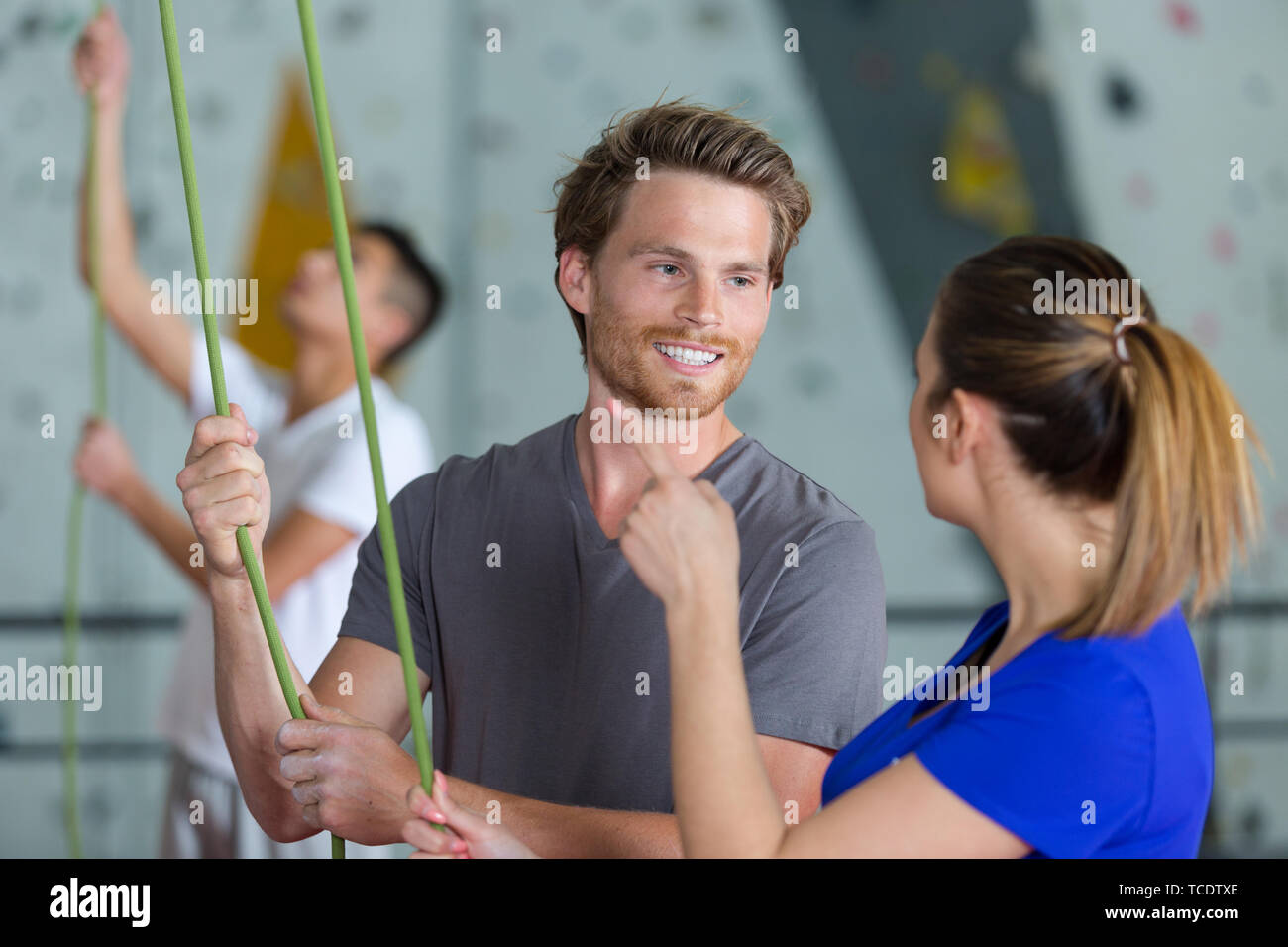 Asian indoor rock climbing hi-res stock photography and images - Alamy