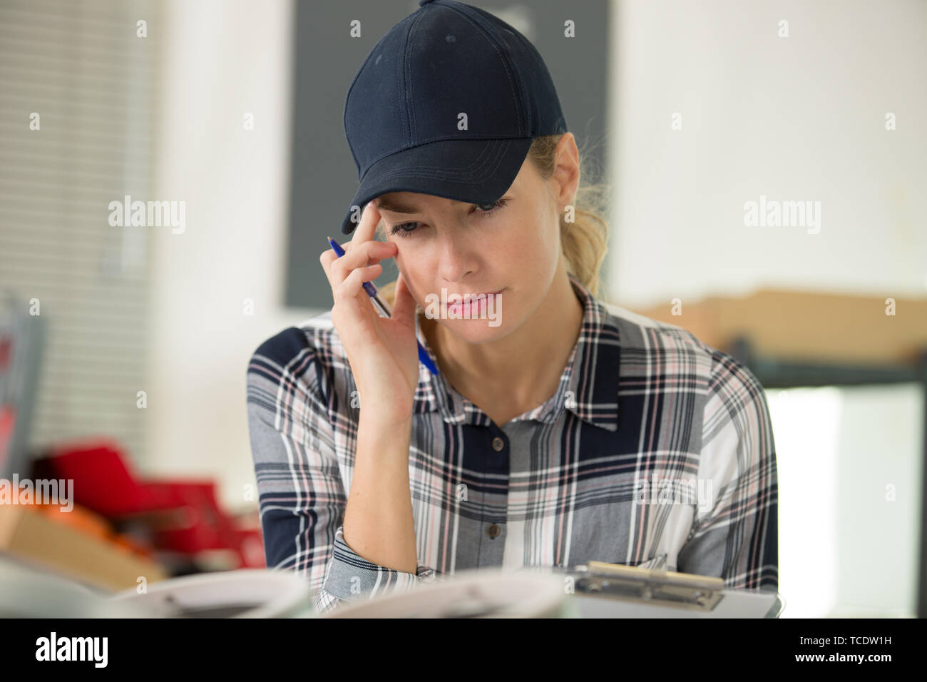 Middle aged female factory technician hi-res stock photography and ...
