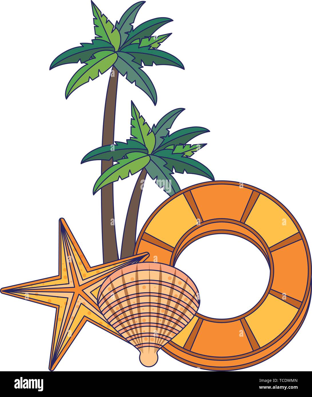 summer beach and vacation cartoons Stock Vector Image & Art - Alamy