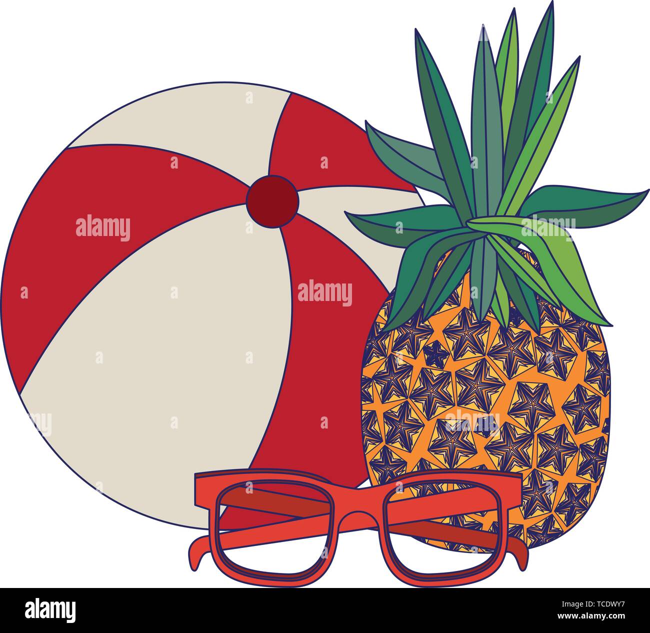 summer beach and vacation cartoons Stock Vector Image & Art - Alamy